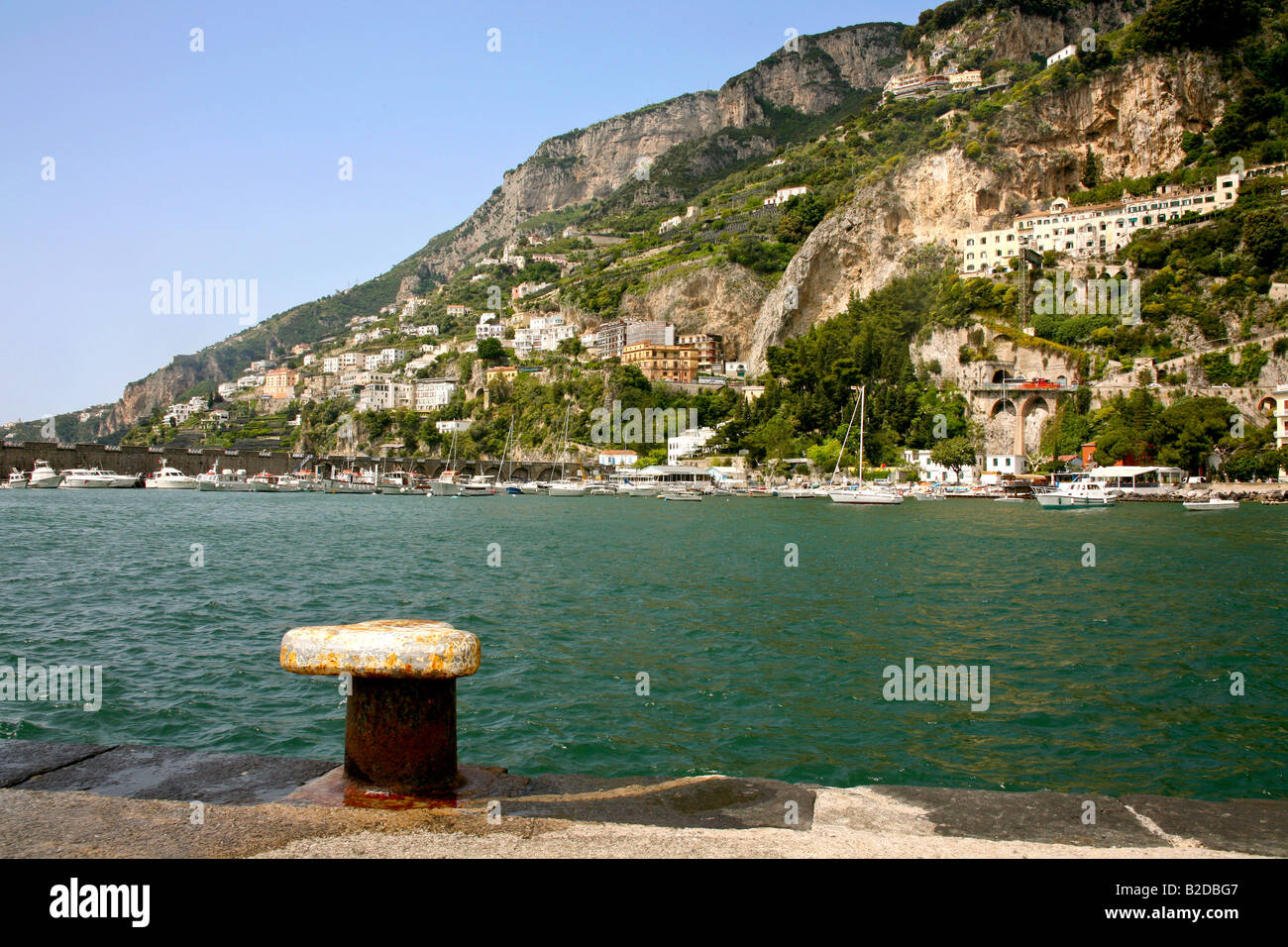 Seafront View from Capri Harbour, Capri, Italy Stock Photo - Alamy
