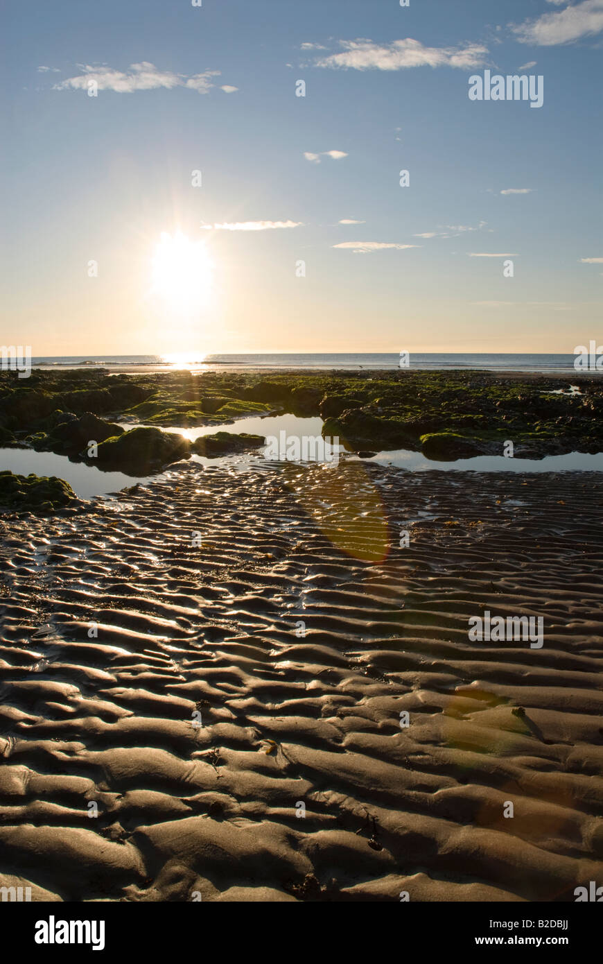 Beach in the morning Stock Photo - Alamy