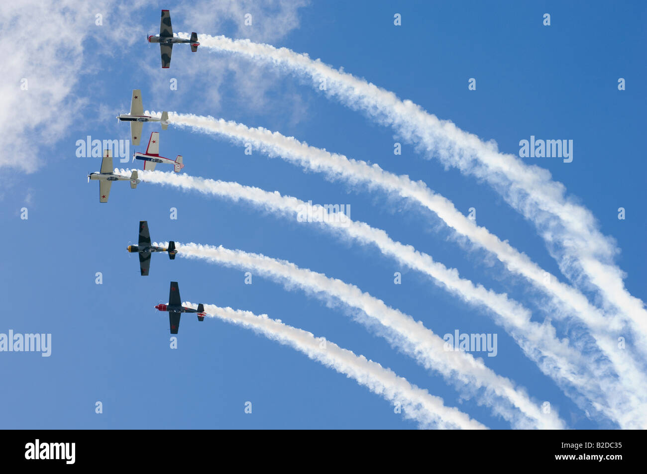 An air-display team Stock Photo - Alamy