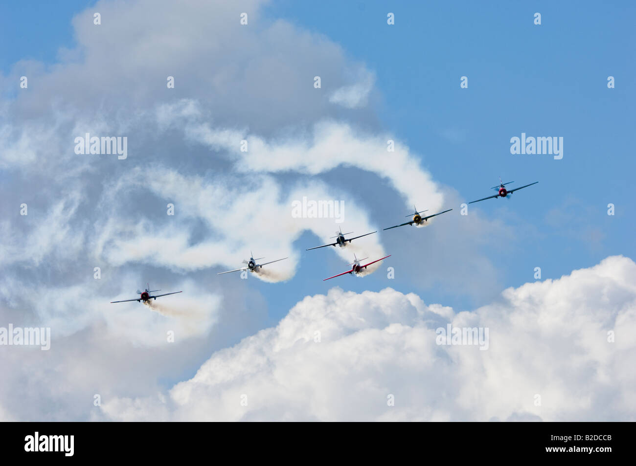 An air-display team at Farnborough, England Stock Photo - Alamy