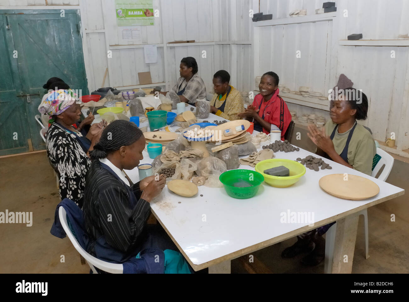 workshop of handmade ceramic beads jewellery and pottery Kazuri Project ...