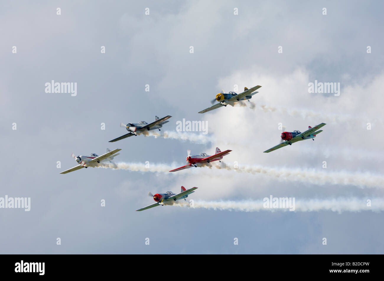 An air-display team in England Stock Photo - Alamy
