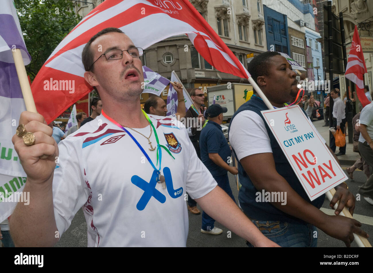 Striking local government workers march in London for more pay in ...