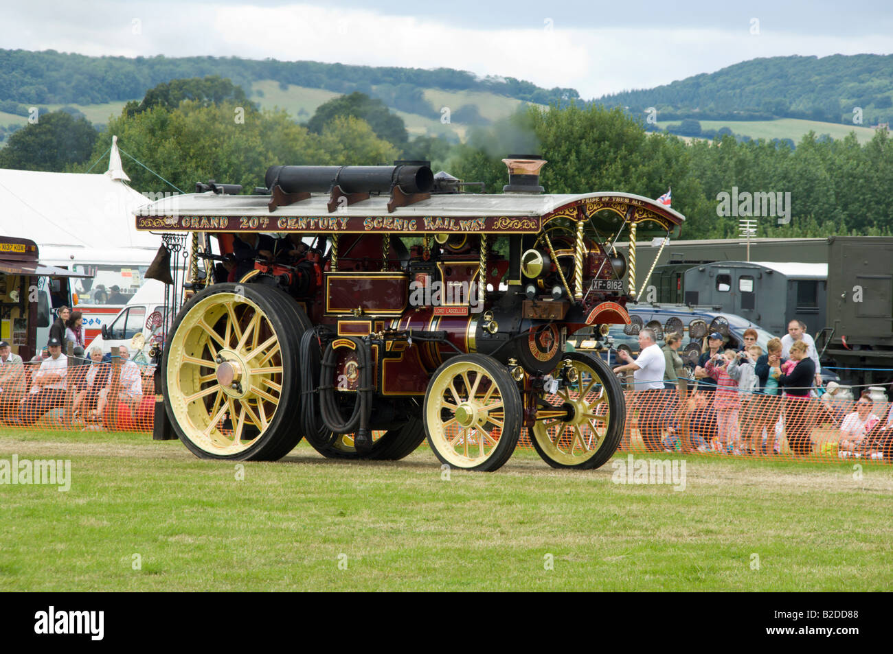 "Lord Lascelles" steam engine on show in Herefordshire Stock Photo - Alamy