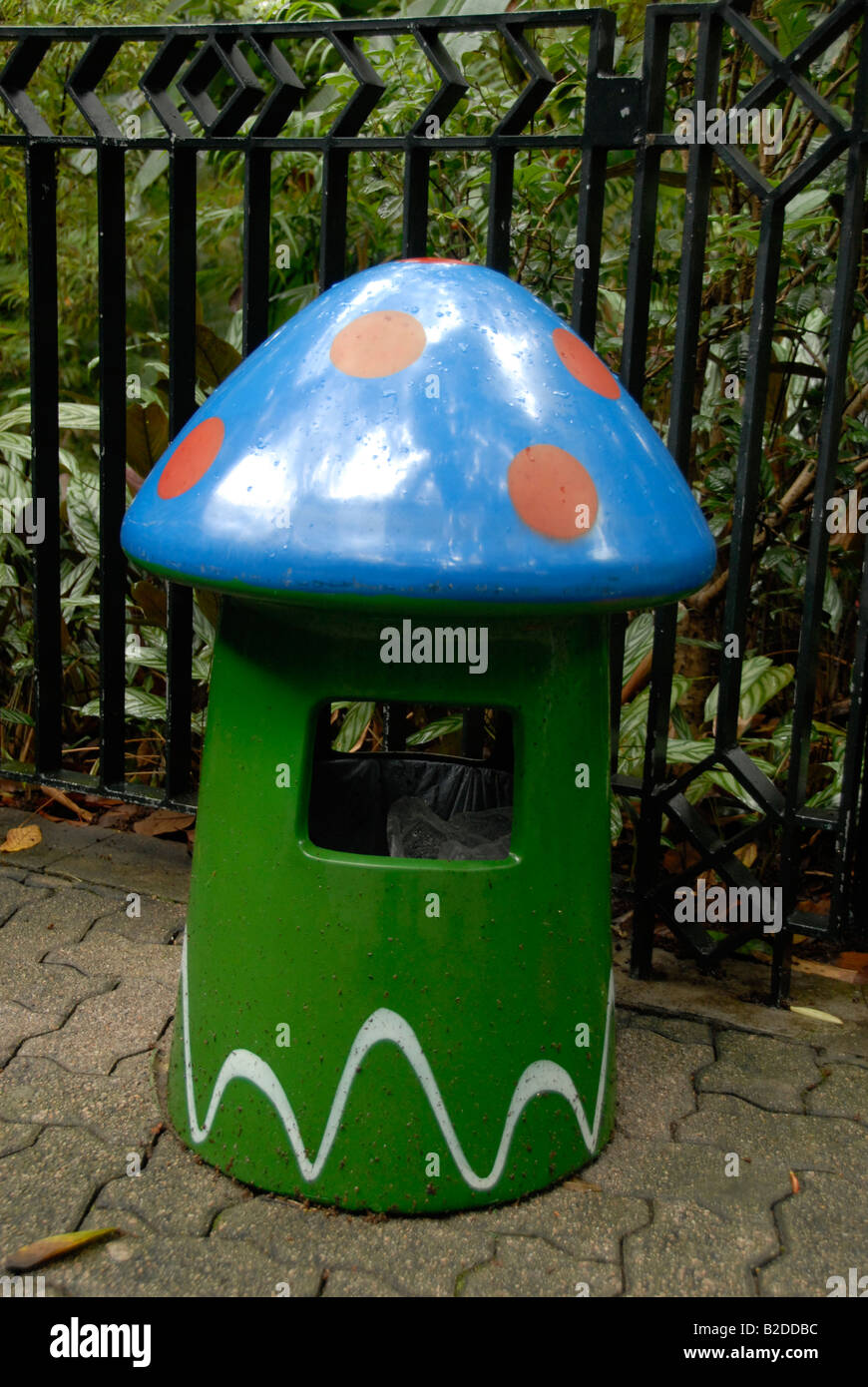 lovely coloured people friendly dustbin in hong kong park , hong kong ...