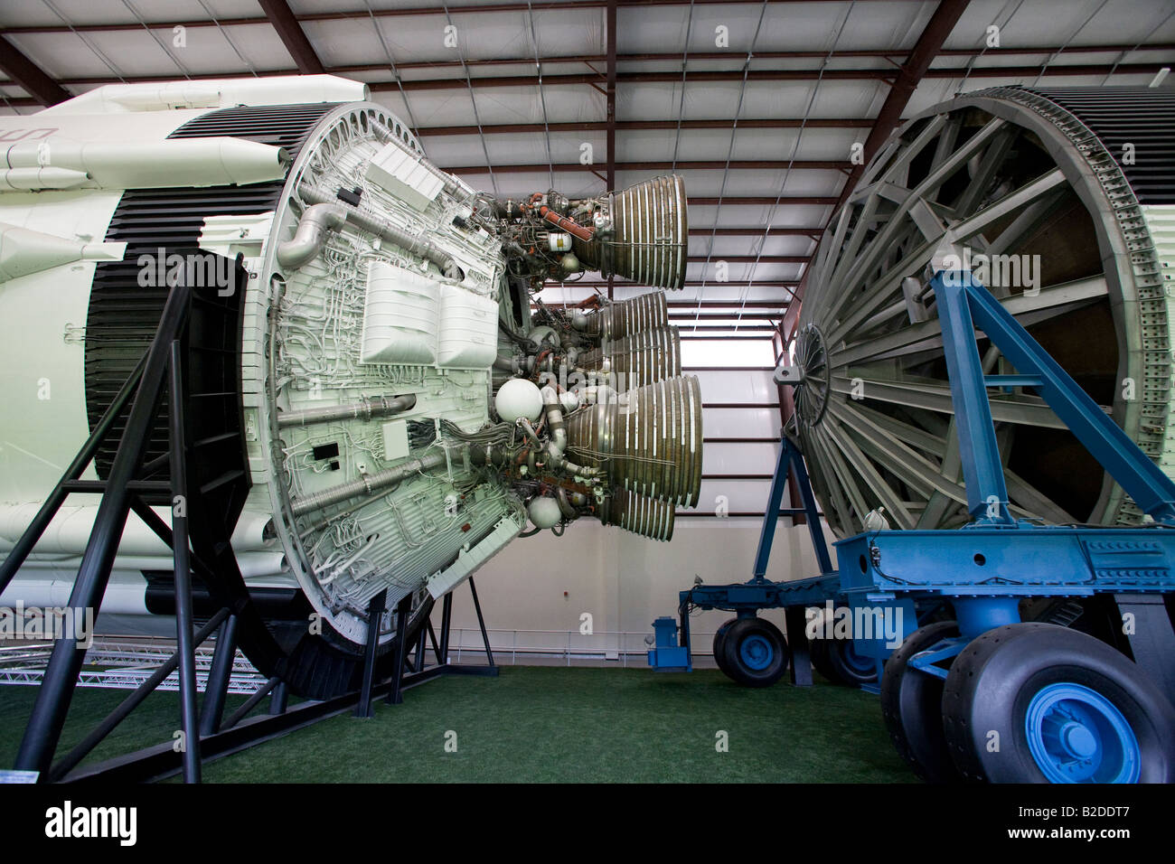 Exhibit of jet bengines Saturn V, National Aeronautics Space ...