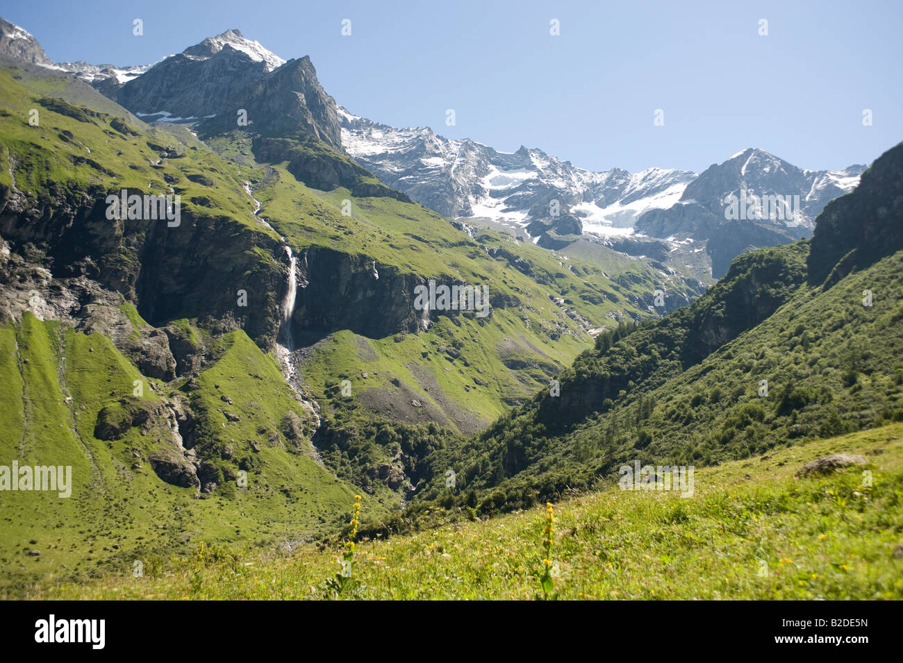 mont pourri and dome de la sache from rosuel entrance to the vanoise ...