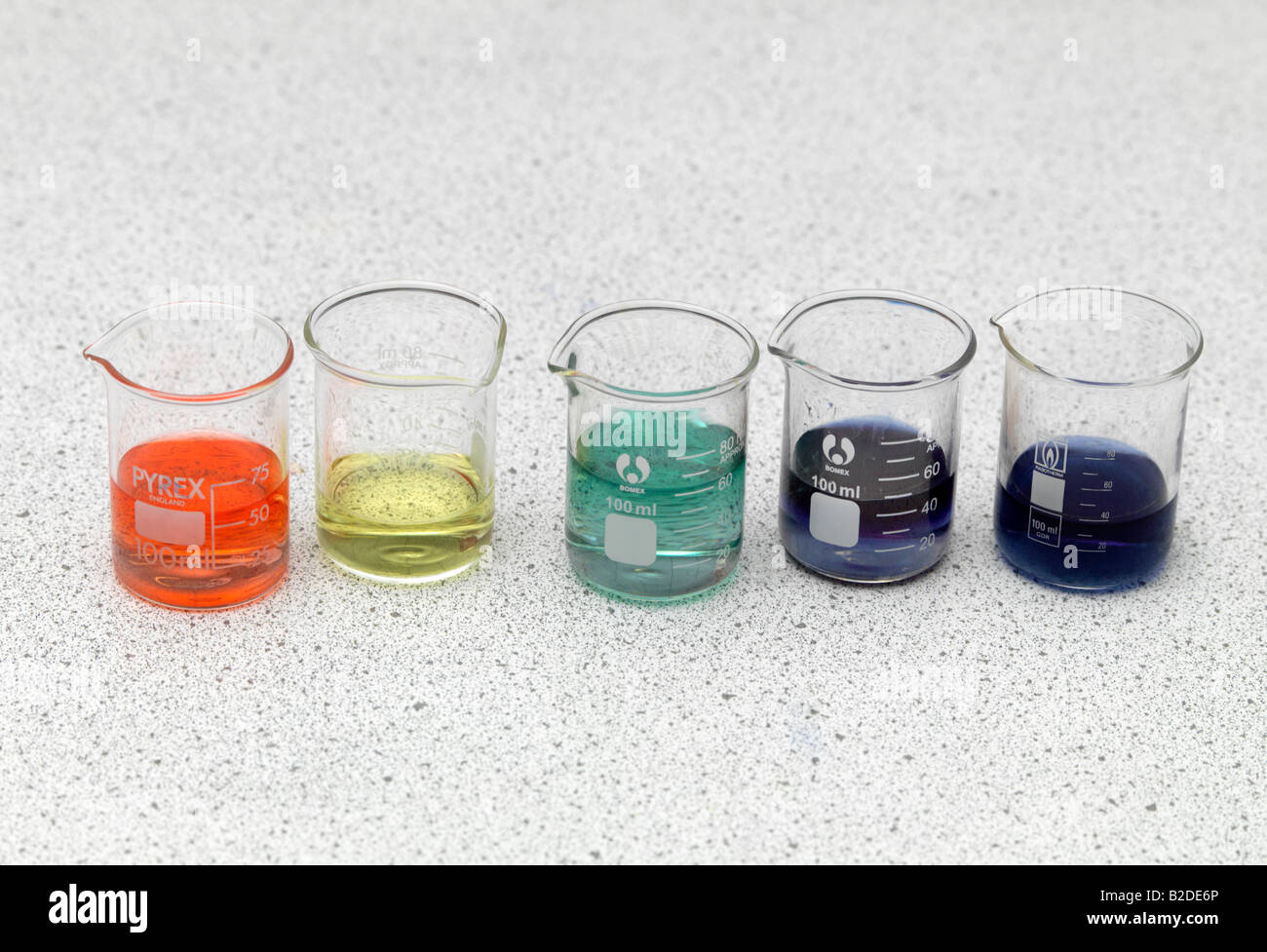 Litmus Solutions ranging from Acid to Alkaline Stock Photo - Alamy