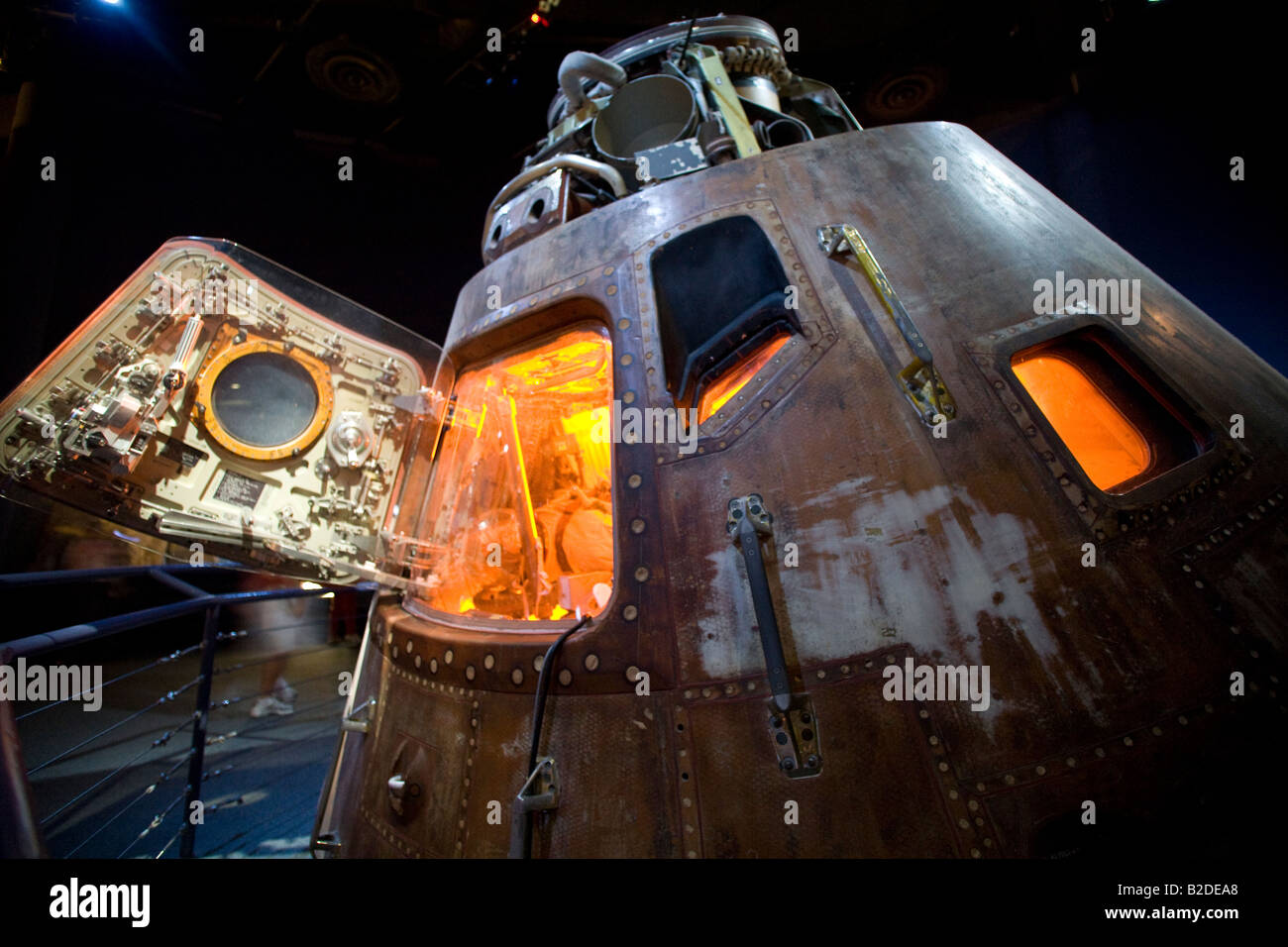 Exhibit of exterior of space capsule,National Aeronautics Space ...