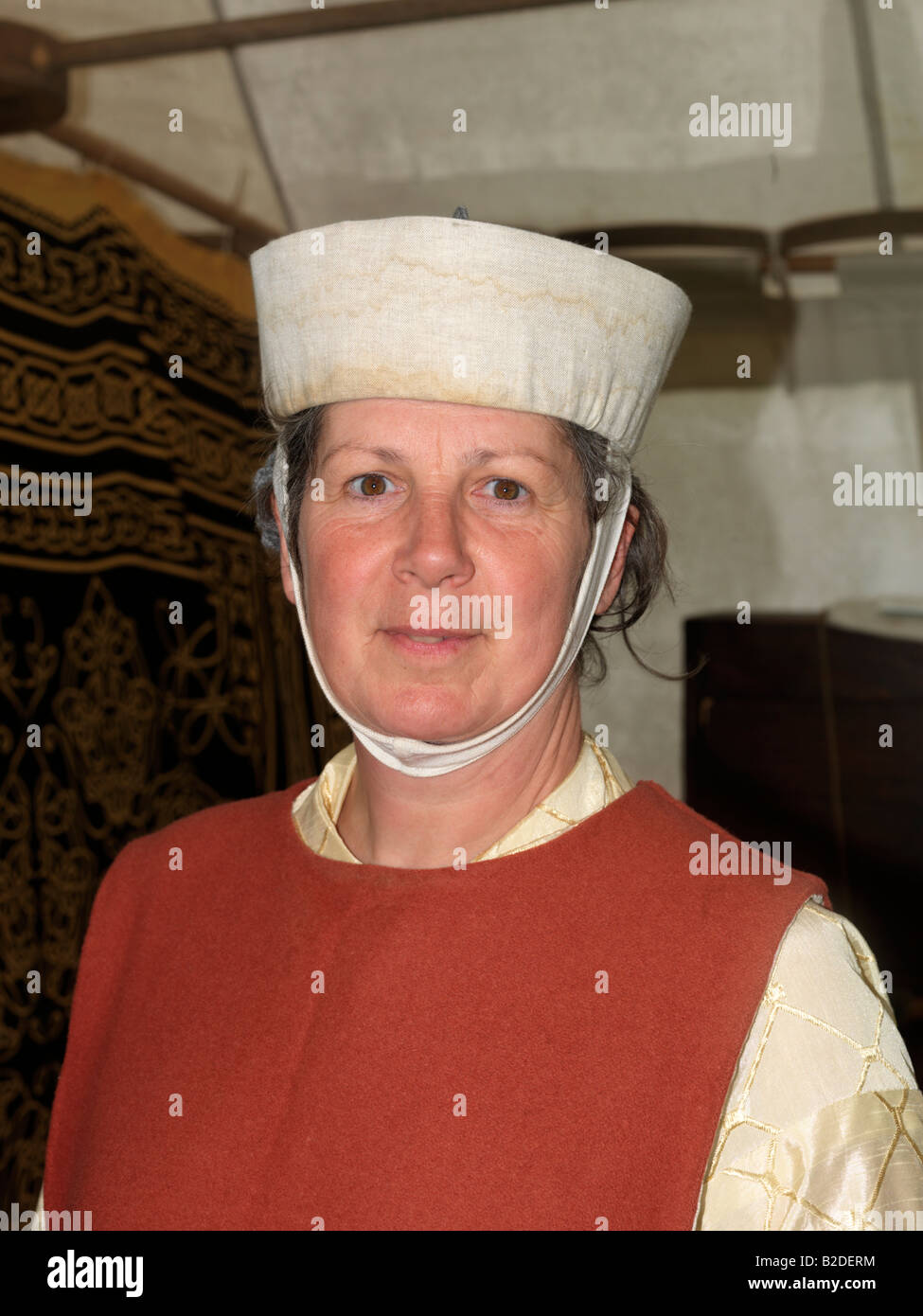Medieval Lady Salisbury England Stock Photo - Alamy