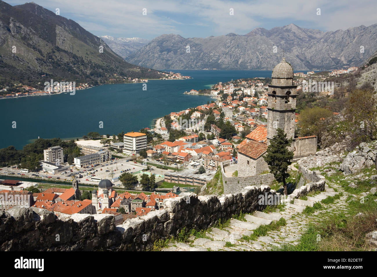 Kotor, Montenegro, Bay of Kotor, UNESCO, World Heritage Site, spring ...