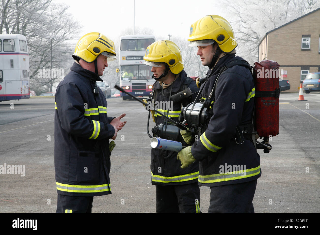 Fire demonstration safety hi-res stock photography and images - Alamy