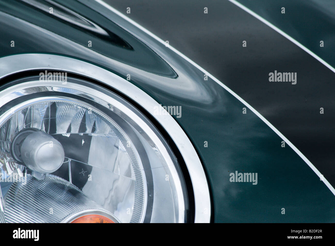 New Mini Cooper headlight Stock Photo - Alamy