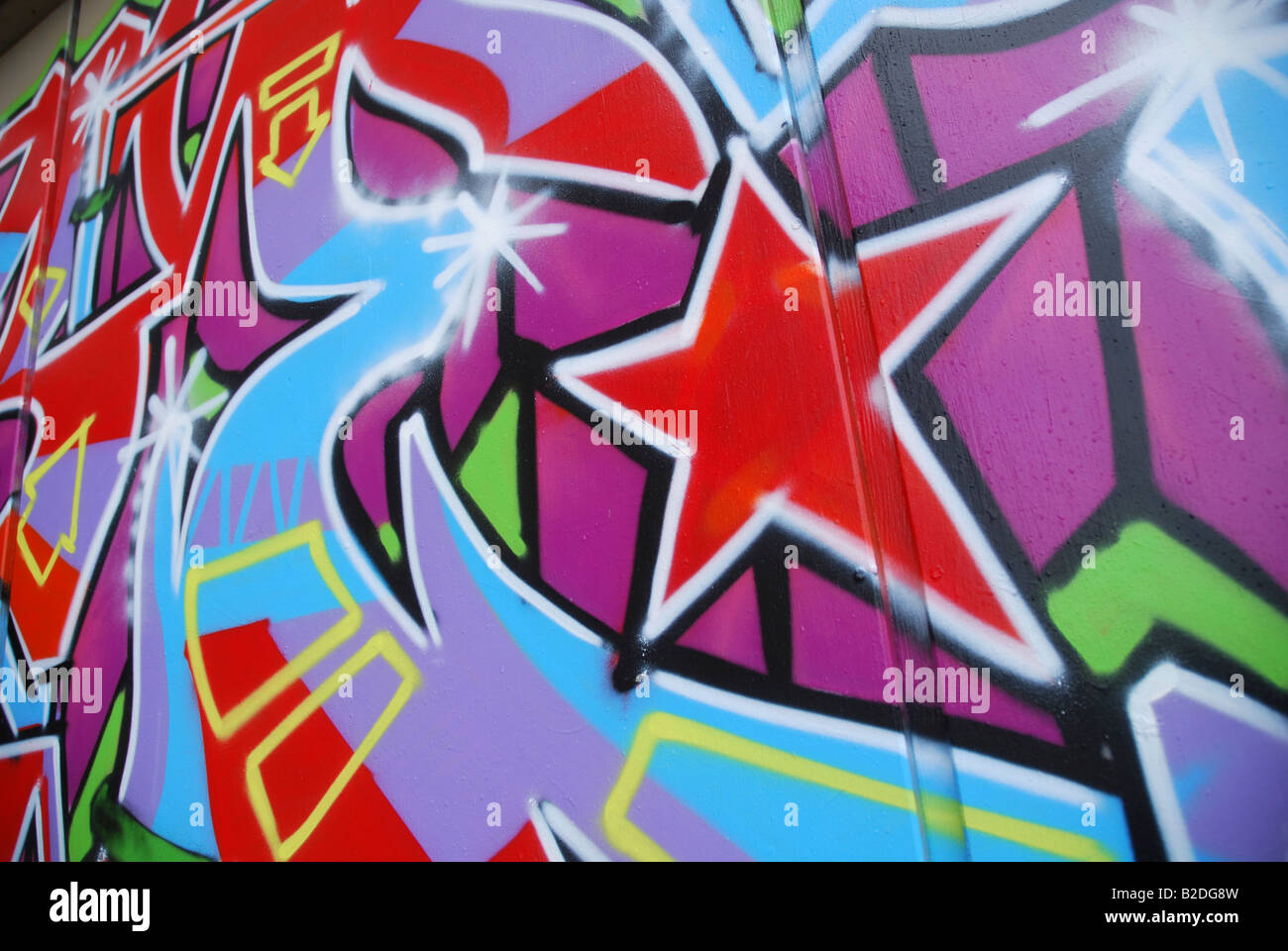 graffitti covered wall Stock Photo - Alamy