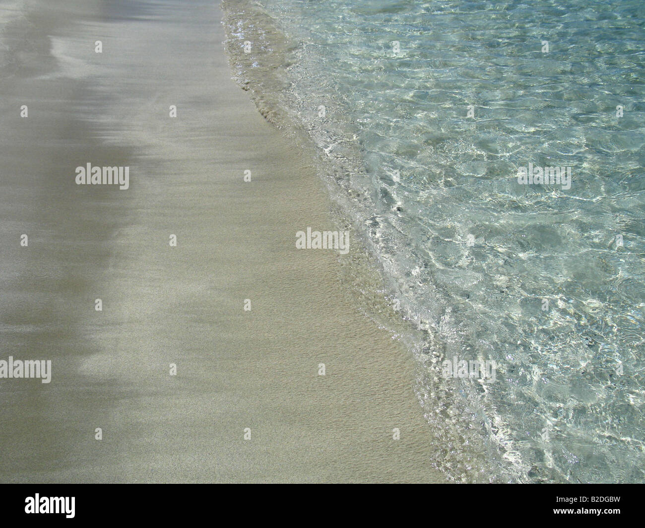 Where the sea and the sand meet Stock Photo - Alamy