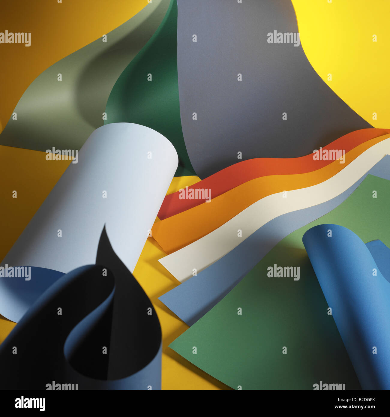 Coloured Paper sheets Stock Photo - Alamy
