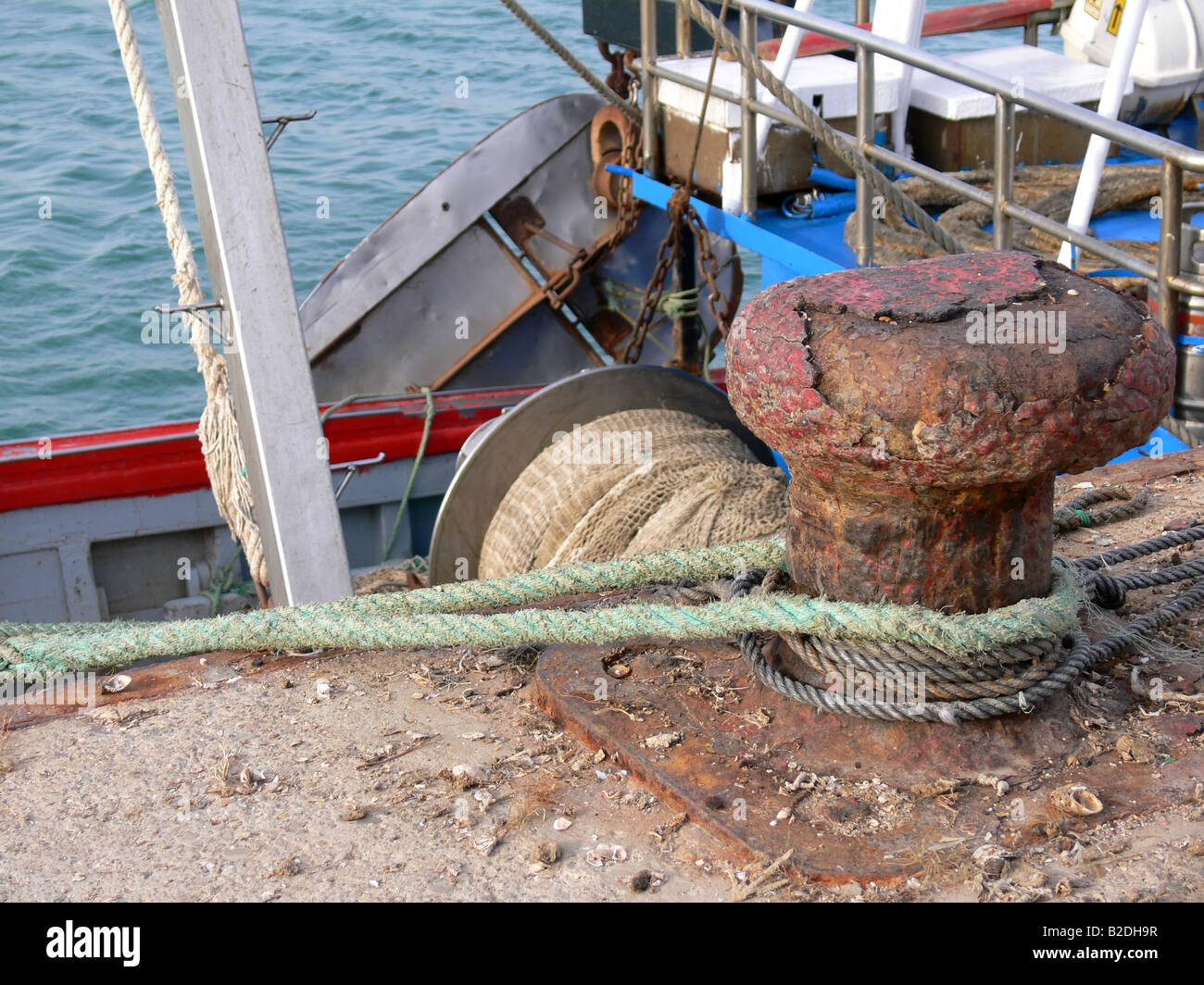 A picture of a mooring Stock Photo - Alamy