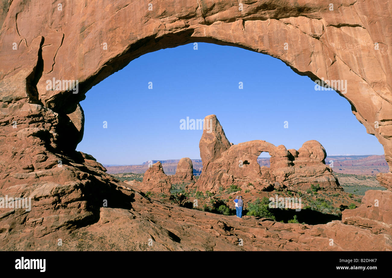 A view of Turret Arch looking through South Window Arch both of them in ...