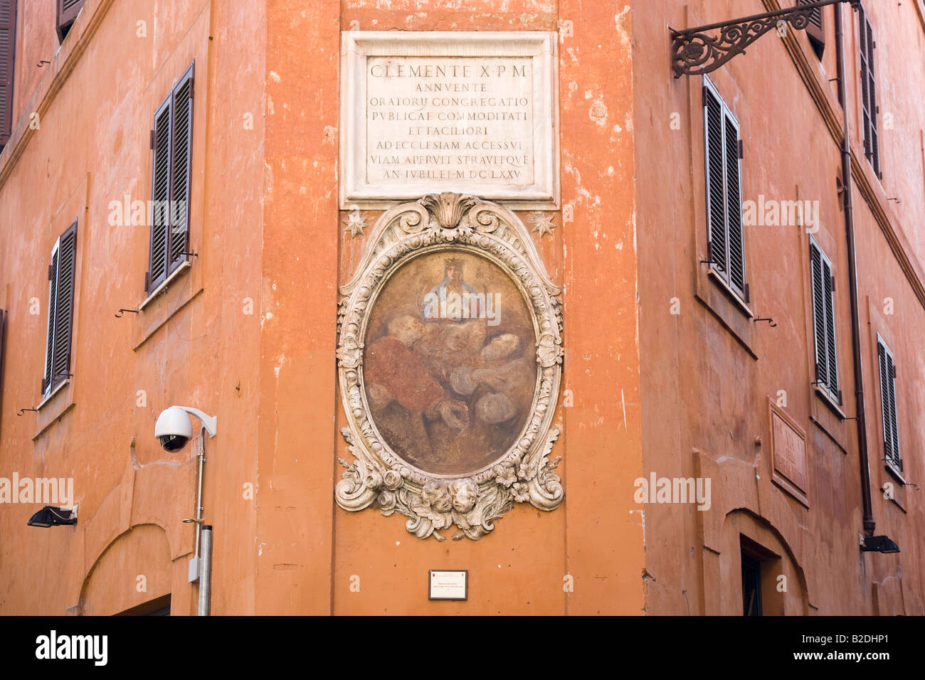 Plaque commemorating Pope Clemente Rome Lazio Italy Stock Photo - Alamy