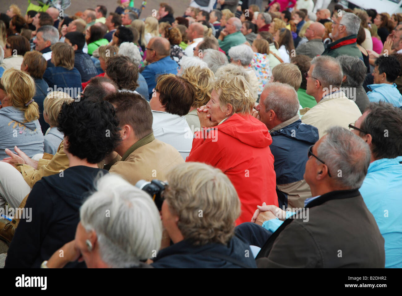 crowd of spectators at outdoor event Stock Photo - Alamy