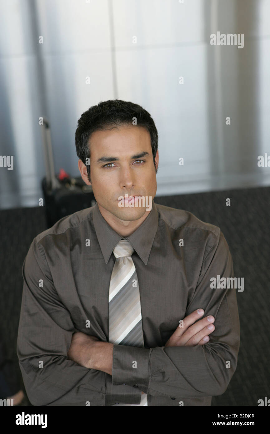 Young businessman in airport Stock Photo - Alamy