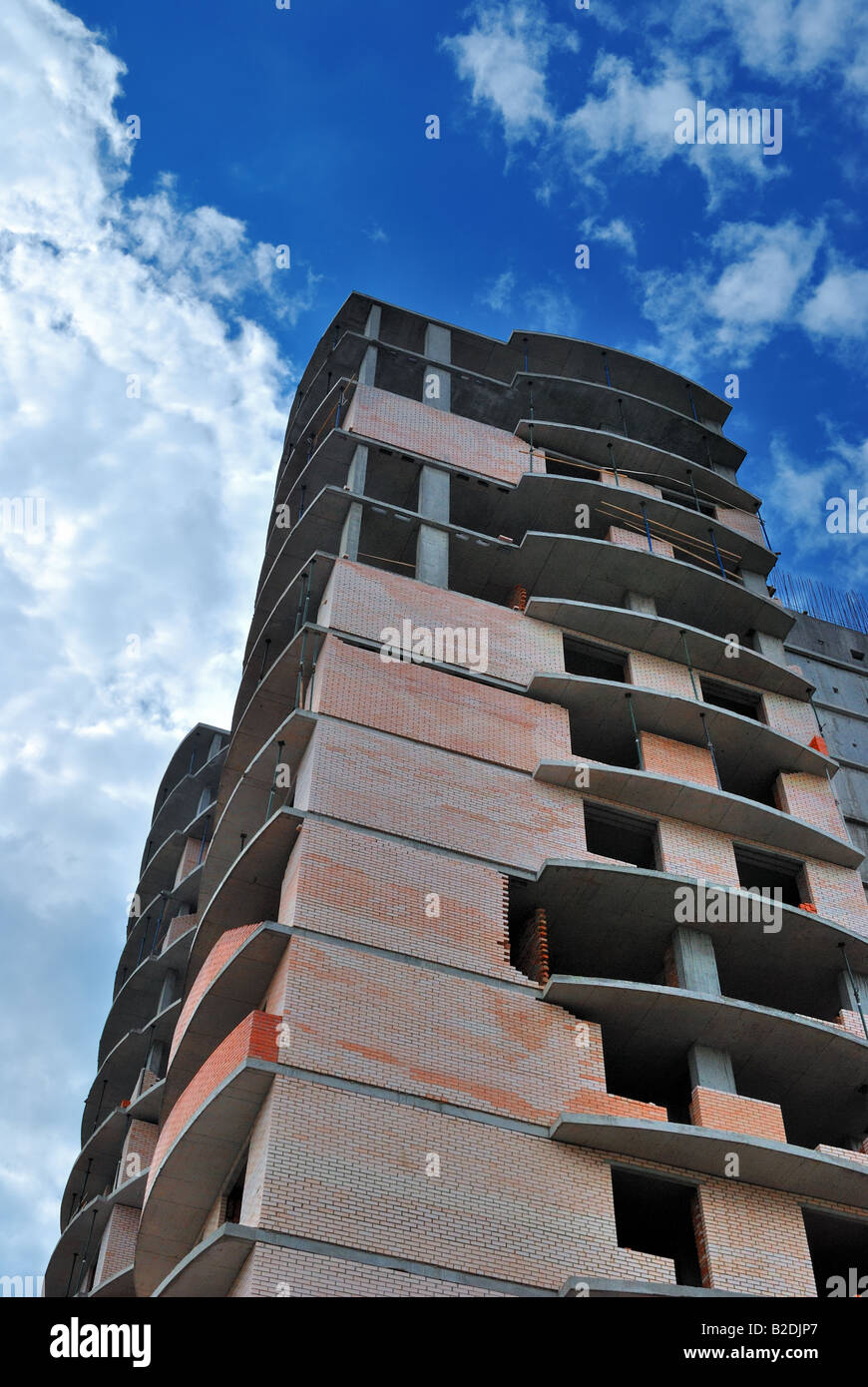 Building construction and blue sky Stock Photo - Alamy