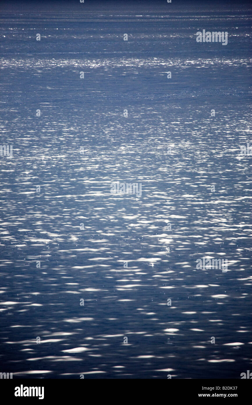 reflection on the surface of the ocean Stock Photo - Alamy