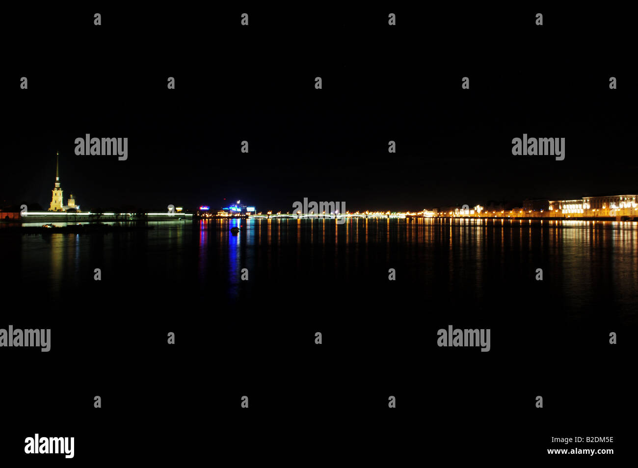 St,petersburg in the Night, russia Stock Photo - Alamy