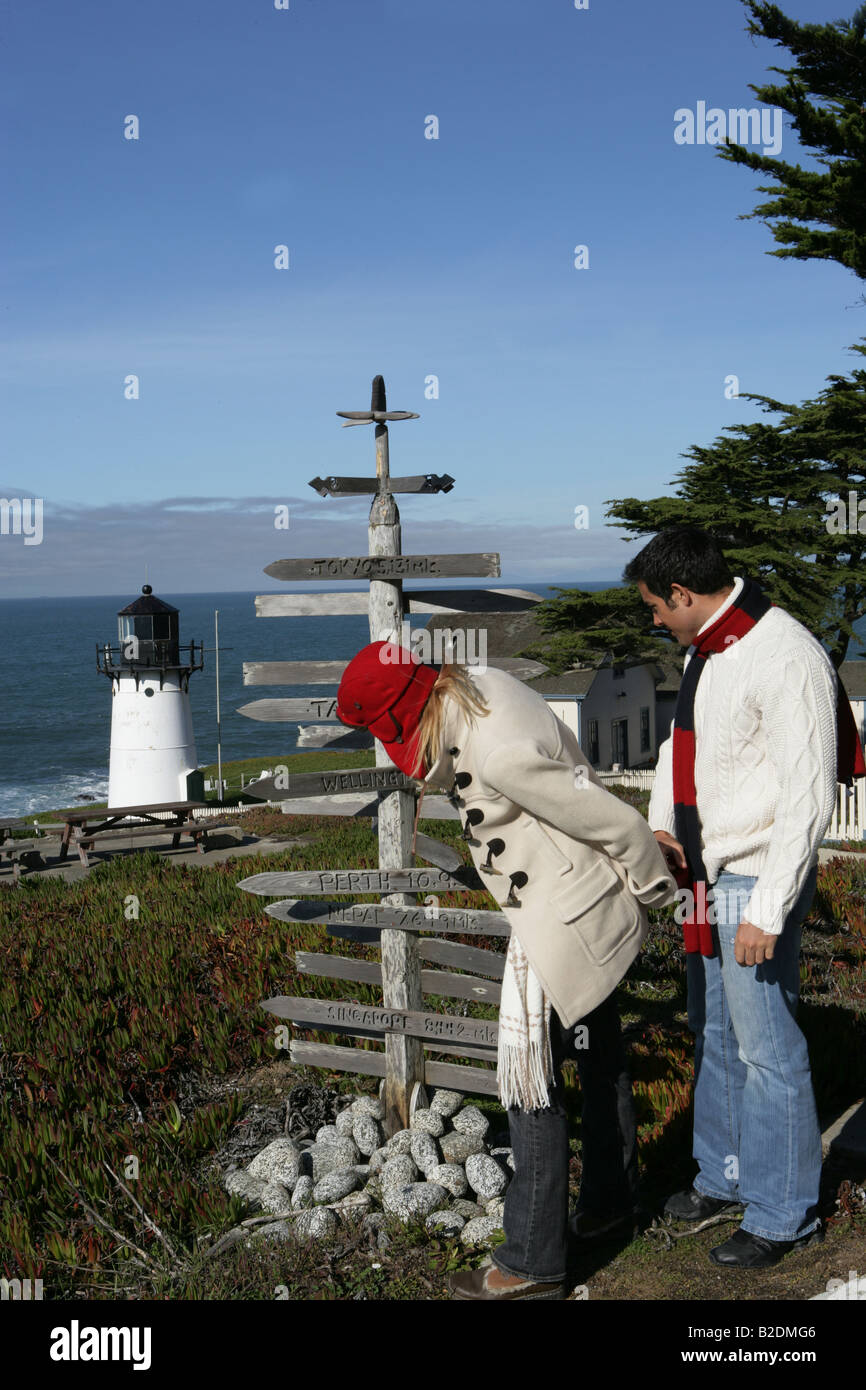 Young woman taking directions hi-res stock photography and images - Alamy