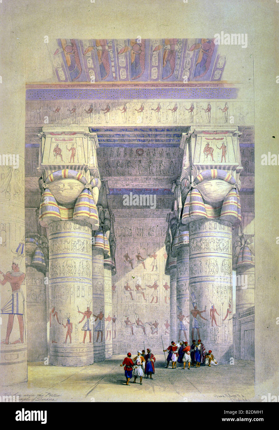 Dendera Temple complex, Hathor temple, Egypt Stock Photo - Alamy