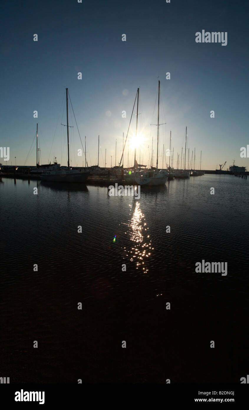 Sunrise at Gimli Marina on Lake Winnipeg Stock Photo - Alamy