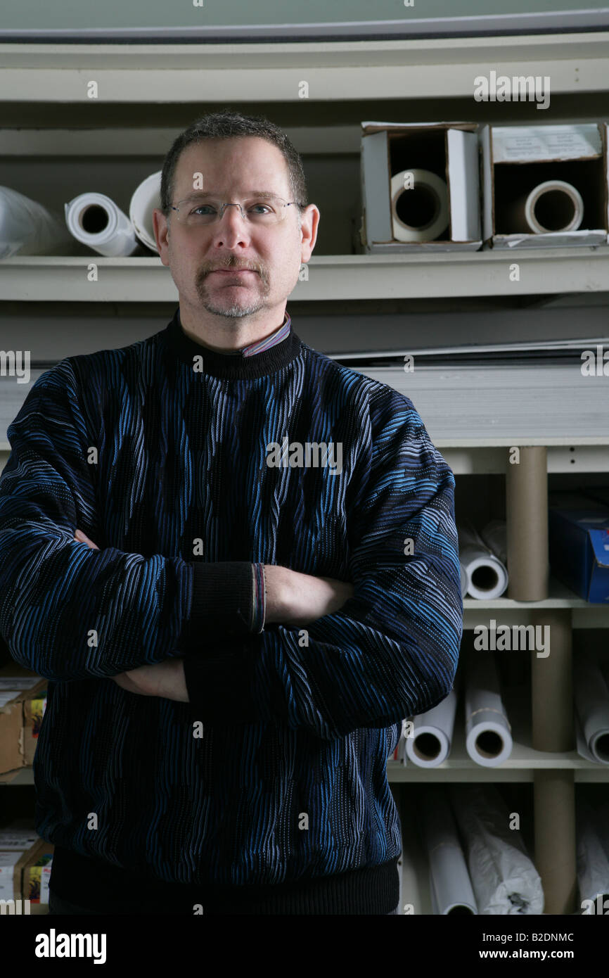 Portrait of graphic designer Stock Photo - Alamy