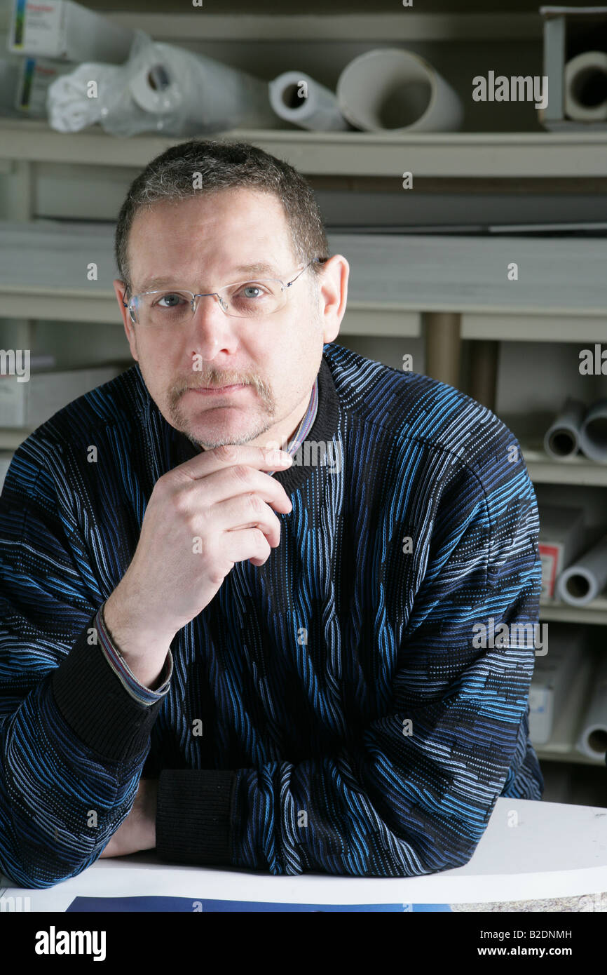 Portrait of graphic designer Stock Photo - Alamy