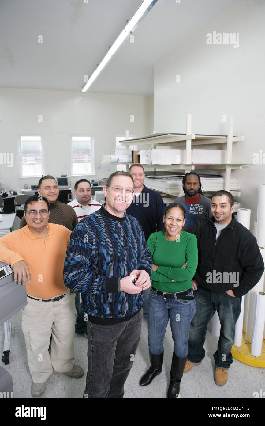 Portrait of staff at graphic design firm Stock Photo - Alamy