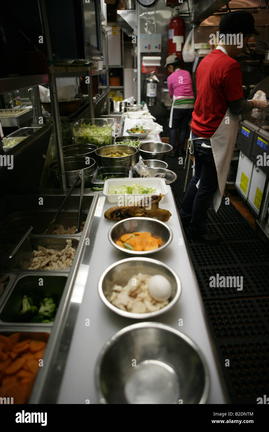 Interior of restaurant kitchen Stock Photo - Alamy