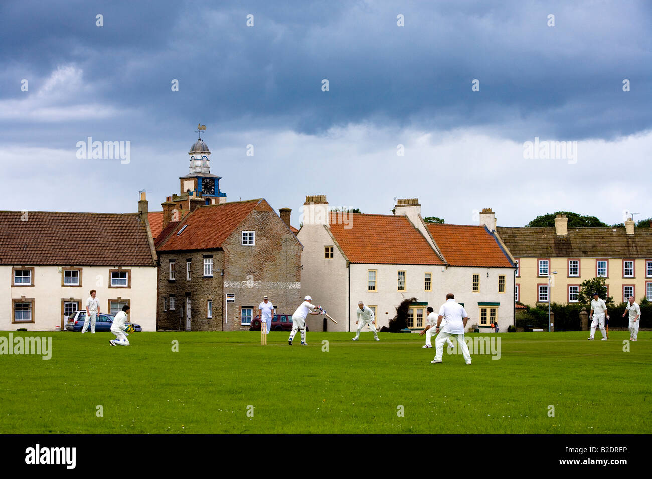 Village Cricket Match Scorton on Swale Richmond North Yorkshire Stock ...
