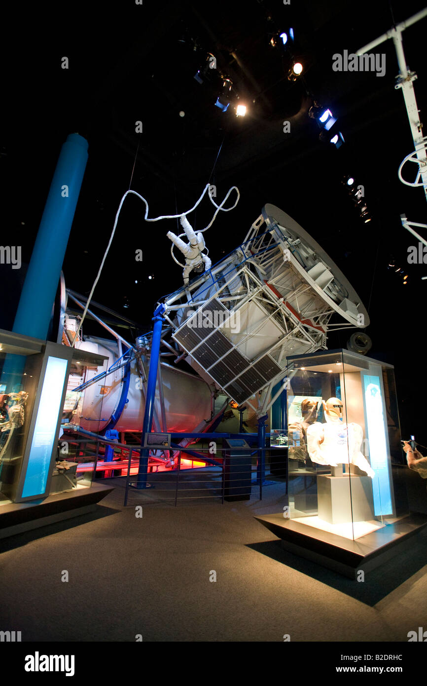 Exhibit of apollo lunar module,capsule,astronaut,National Aeronautics ...
