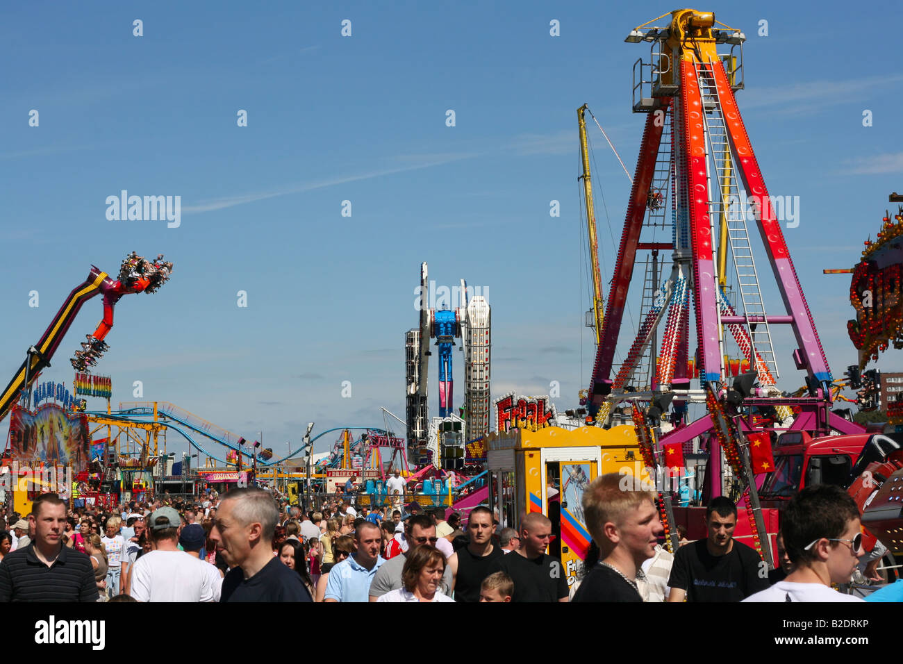 People enjoying a day out at the Wirral Show Liverpool UK 13th July ...