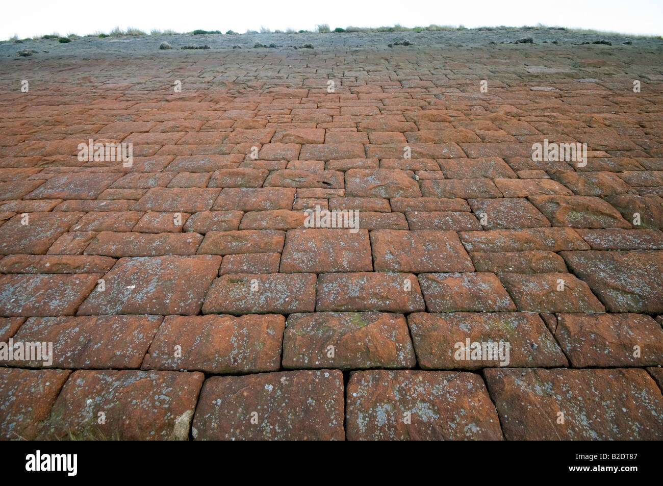 Barbrook Reservoir in the Peak District Derbyshire, Stone blocks ...
