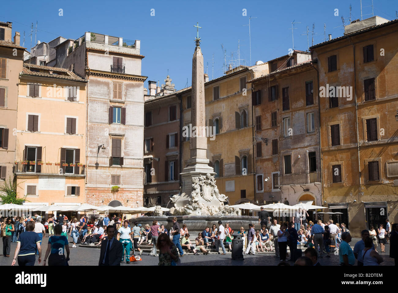Piazza della Rotonda Rome Lazio Italy Stock Photo - Alamy
