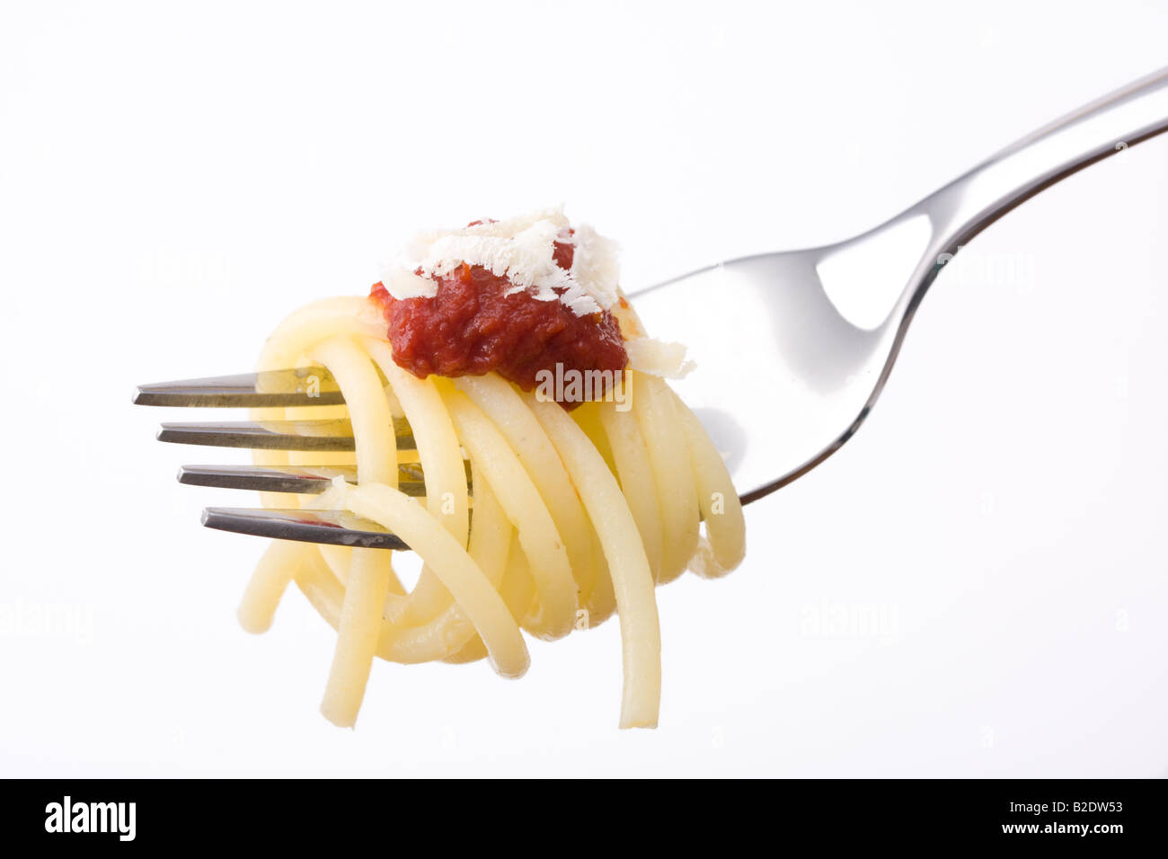 Italian spaghetti pasta dish Cut Out Stock Images & Pictures - Alamy