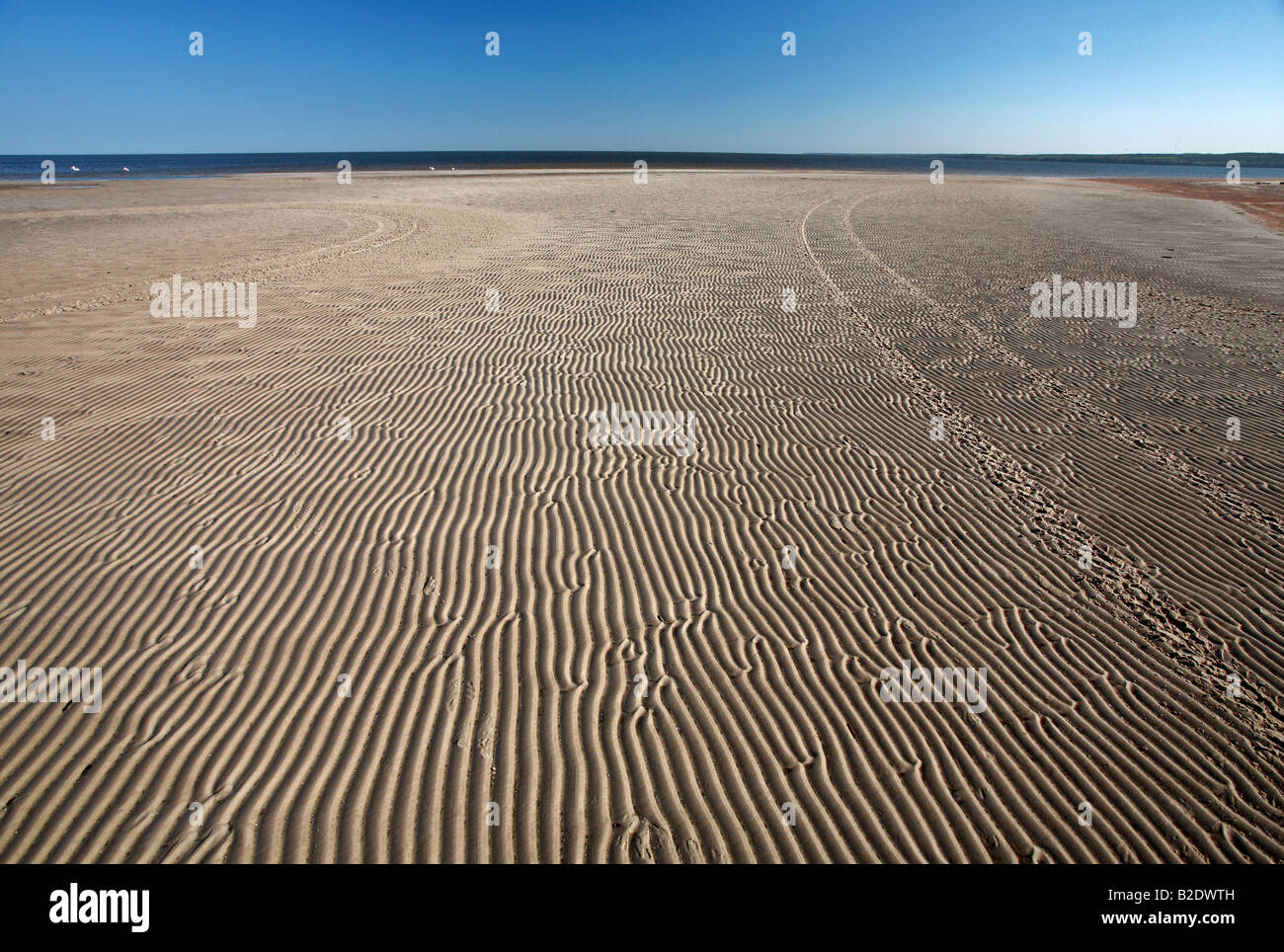 Sand flats along shore of Lake Winnipeg Stock Photo - Alamy