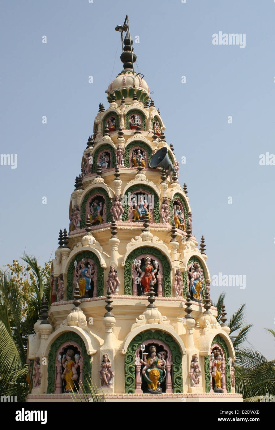 Intricate Durga temple tower , Tamil Nadu , India Stock Photo - Alamy