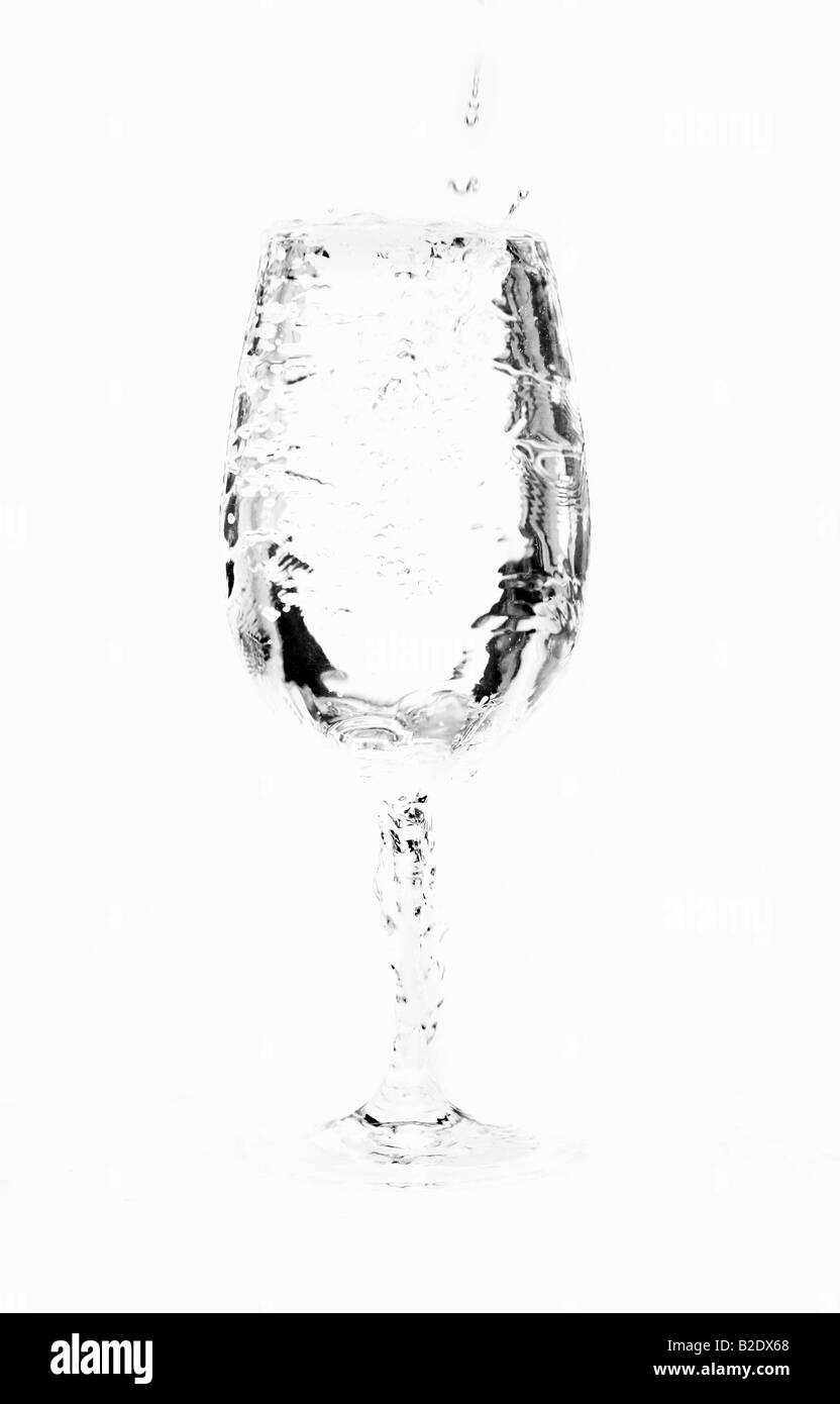 Water running down glass Cut Out Stock Images & Pictures - Alamy