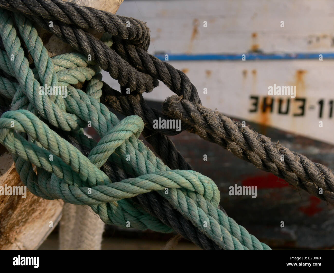 a picture of a several ropes Stock Photo - Alamy