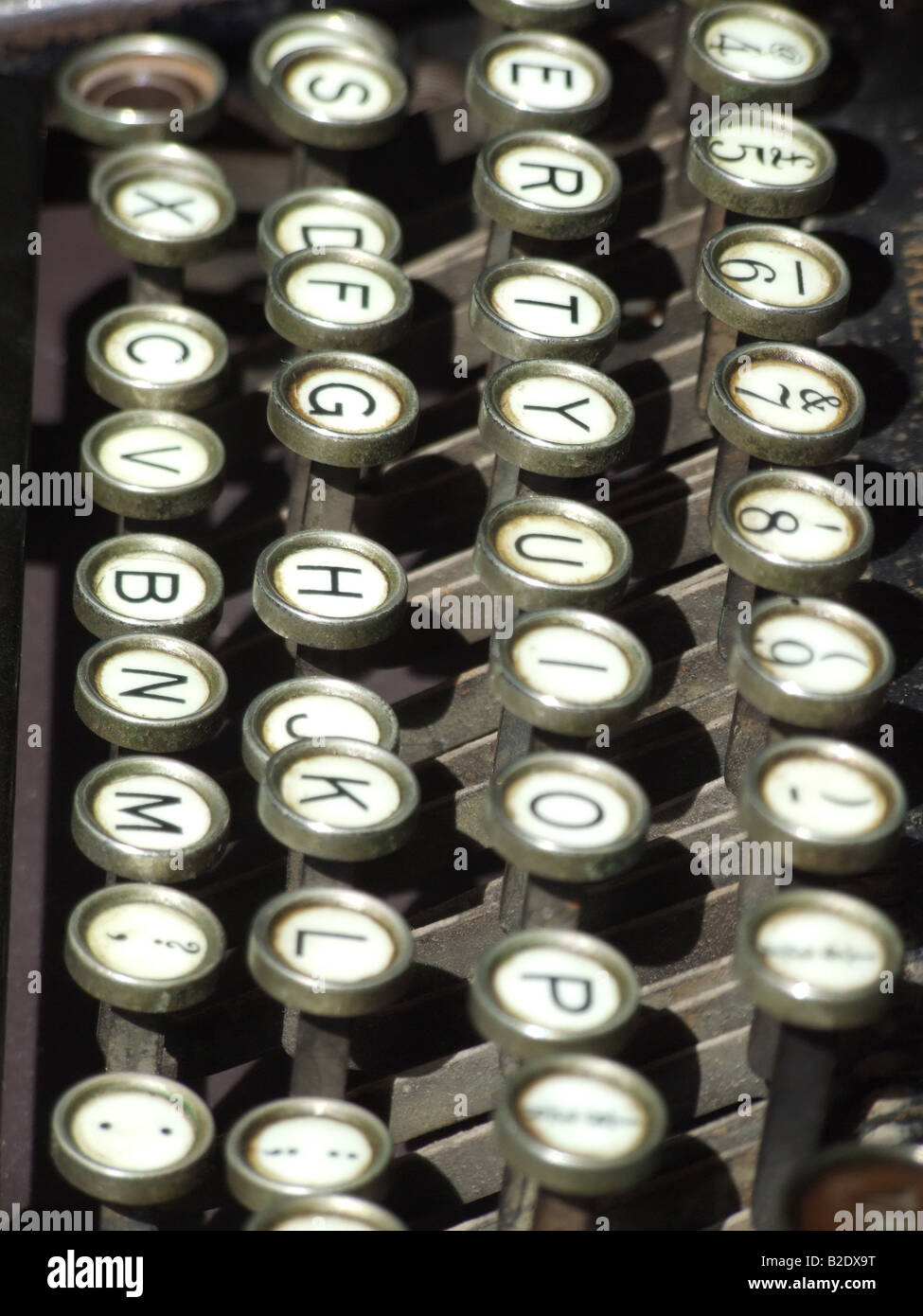 Antique detail first victorian type writer hi-res stock photography and ...
