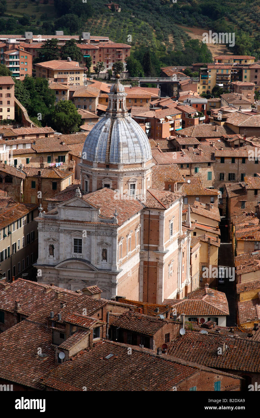 saint maria di provenzano or basilica di provenzano from the tower of ...