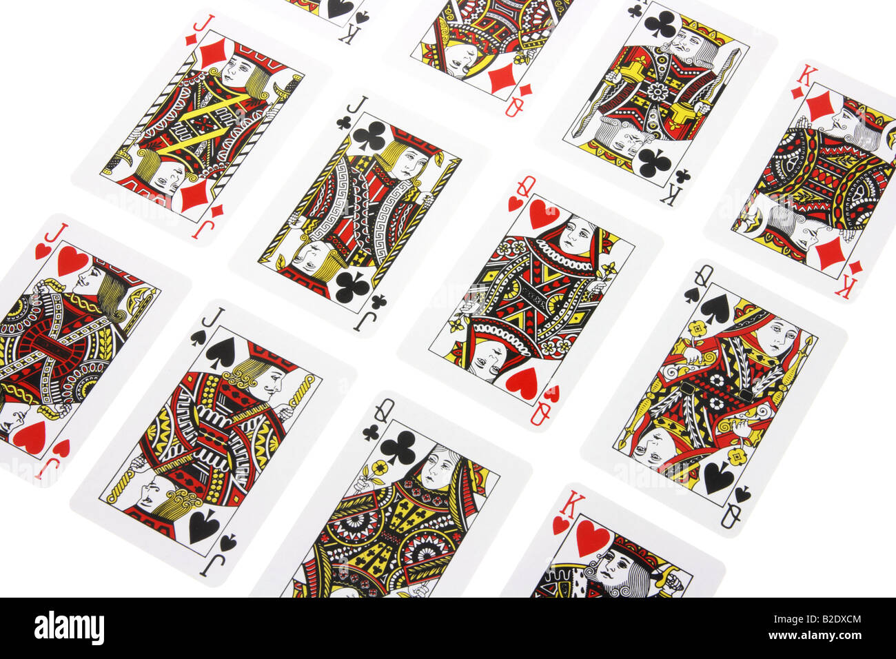 Arrangement of Playing Cards Stock Photo - Alamy