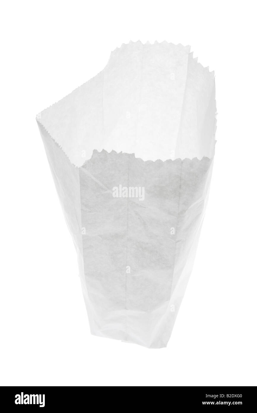 White Paper Bag Stock Photo - Alamy