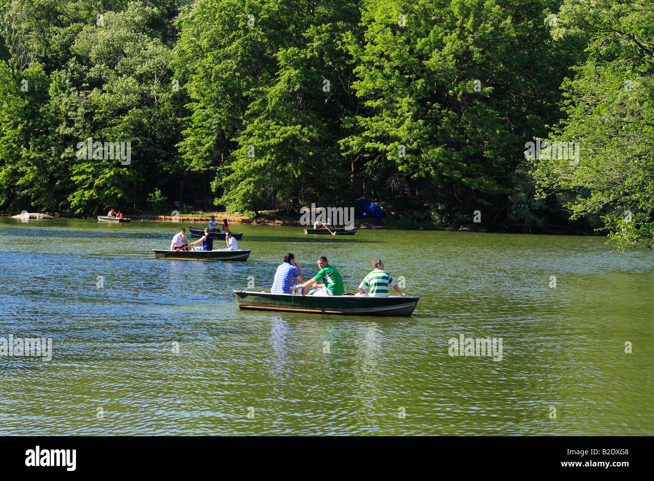Boating in Central Park - New York City, USA Stock Photo - Alamy